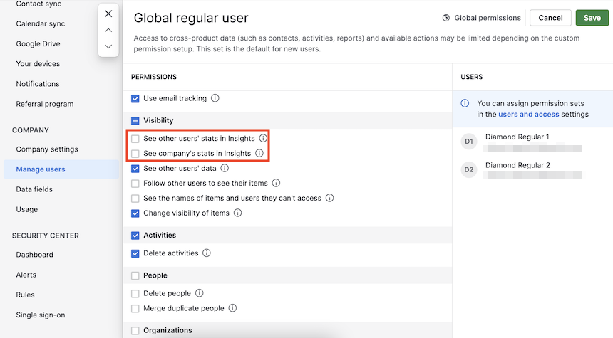 Insights feature - Knowledge Base | Pipedrive